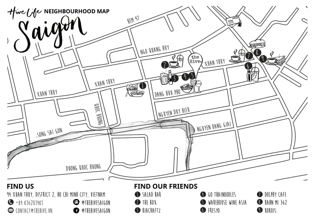 saigon-map | the Hive Thao Dien